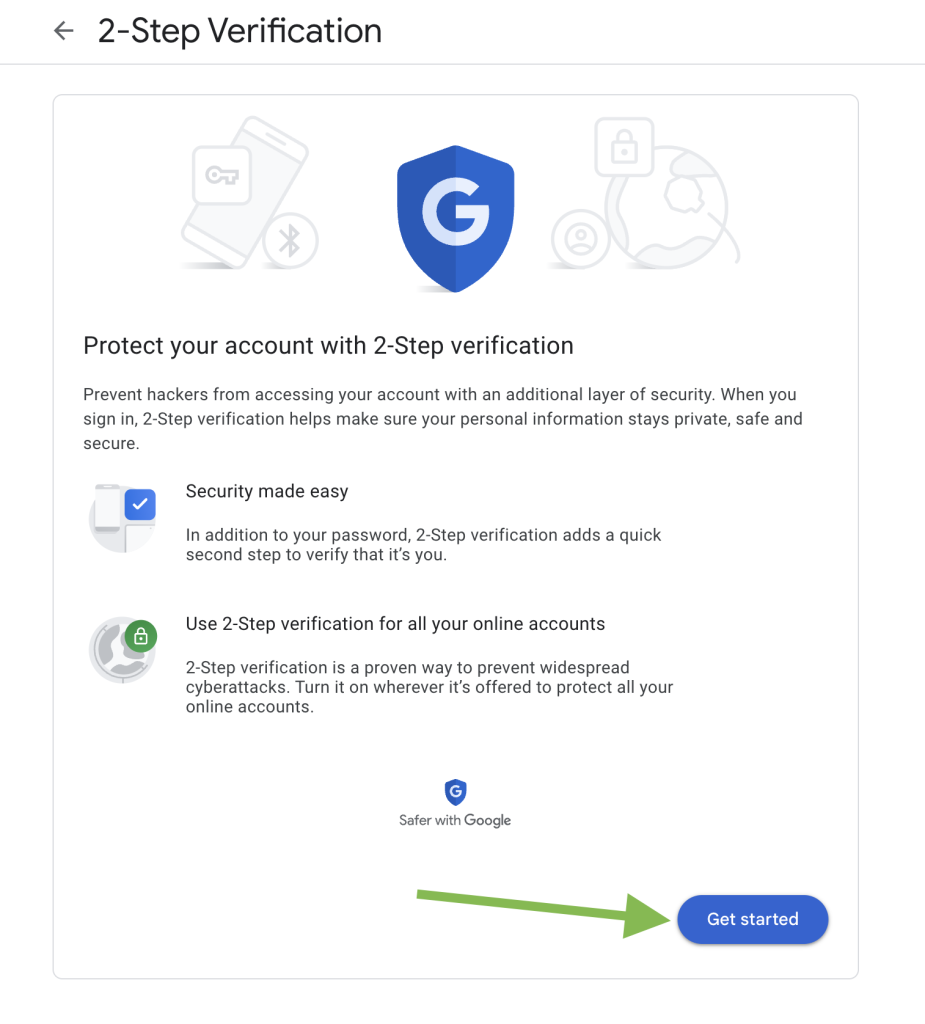 Setup 2-Step Verification – Help Tutorials for Town Web Design Customers